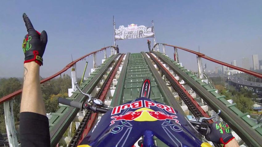 Motorcycle Ride On World’s Most Terrifying Roller Coaster Track ...