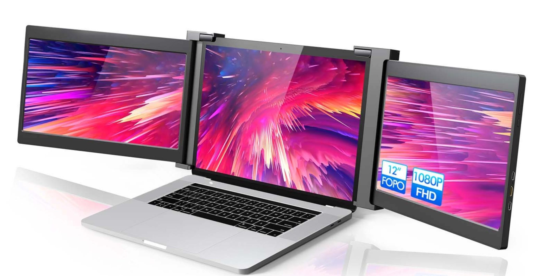 What Types Of Screen Does The Portable Triple Monitor For Laptops Have ...